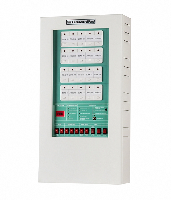 YF-1 Fire Alarm Control Panel (Rocker Switch) with Individual Zone and ...