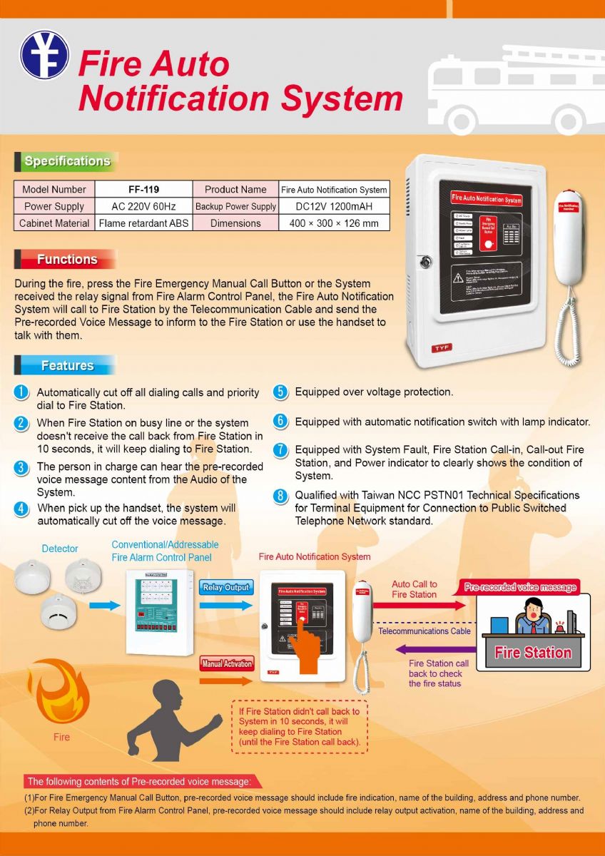 New Release of Fire Auto Notification System | Yun Yang Fire Safety ...